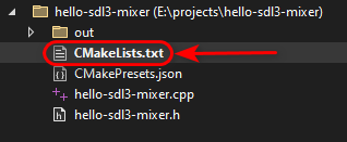 Setting up SDL_mixer 3.0.0 in Visual Studio 2022 using CMake