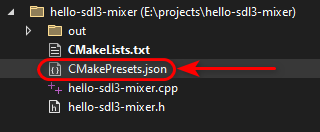 Setting up SDL_mixer 3.0.0 in Visual Studio 2022 using CMake