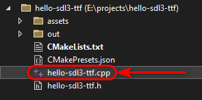 Setting up SDL_ttf 3.1.1 in Visual Studio 2022 using CMake